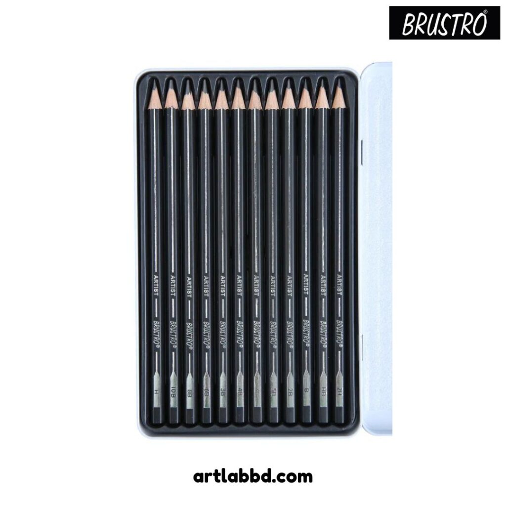 BRUSTRO Fine Art Graphite Pencil Set 12pc - Art Lab