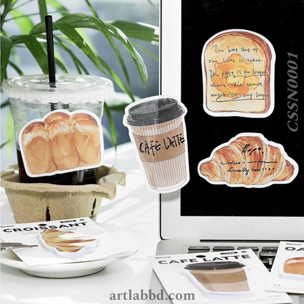 Coffee Shop Sticky Notes – BREAD SLICE - Art Lab